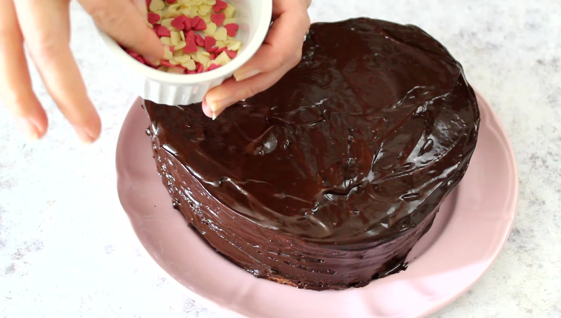 Valentine's Day Chocolate Heart Cake Recipe